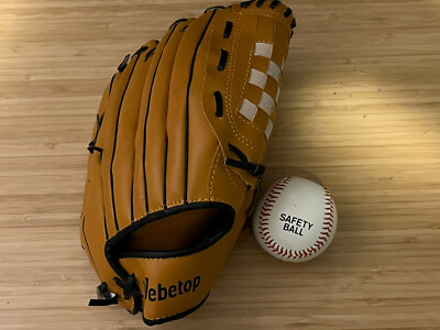 Webetop Baseball Gloves Left Handed (rh throw) 12 1/2 inch with safety ...