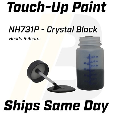 NH731P Crystal Black Metallic - 1 Oz Touch Up Paint Kit w/ Brush for ...