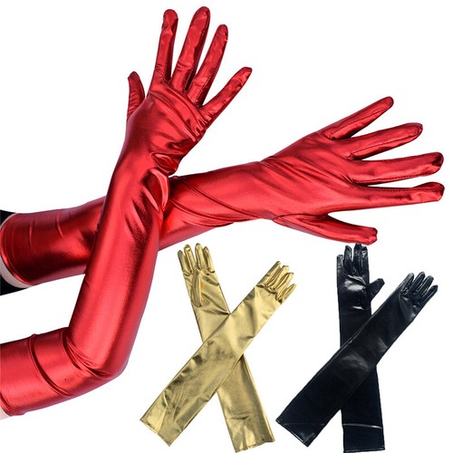 Vintage leather Long Tight Gloves for Prom Dance Performance PartyUS | eBay