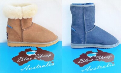 Ugg Boots Made in Australia Blue Sheep 3 quarter sheep skin ugg boots ...