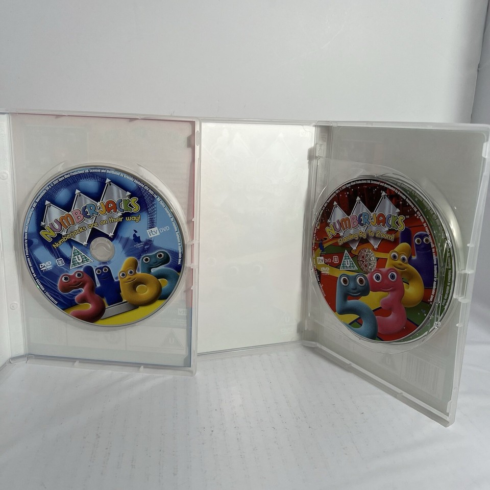 Numberjacks TV Children’s DVDs x2 Bundle Vol 1 & 3 VGC iTV Free ...