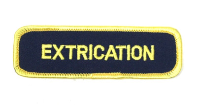 PATCH Extrication Gold on Blue Background 4" | eBay
