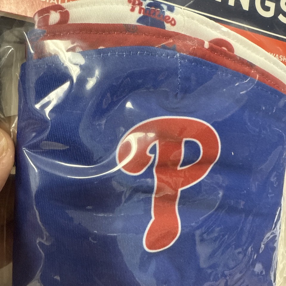 🆕Philadelphia Phillies Fanatics Brand Adult All Over Logo Face Covering ...