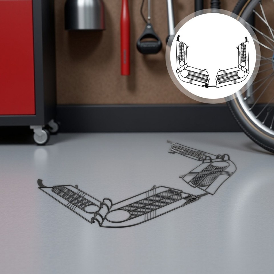 Bike Rear Wheel Skirt - Foot Safety Net for Backseat - Protective Dress ...