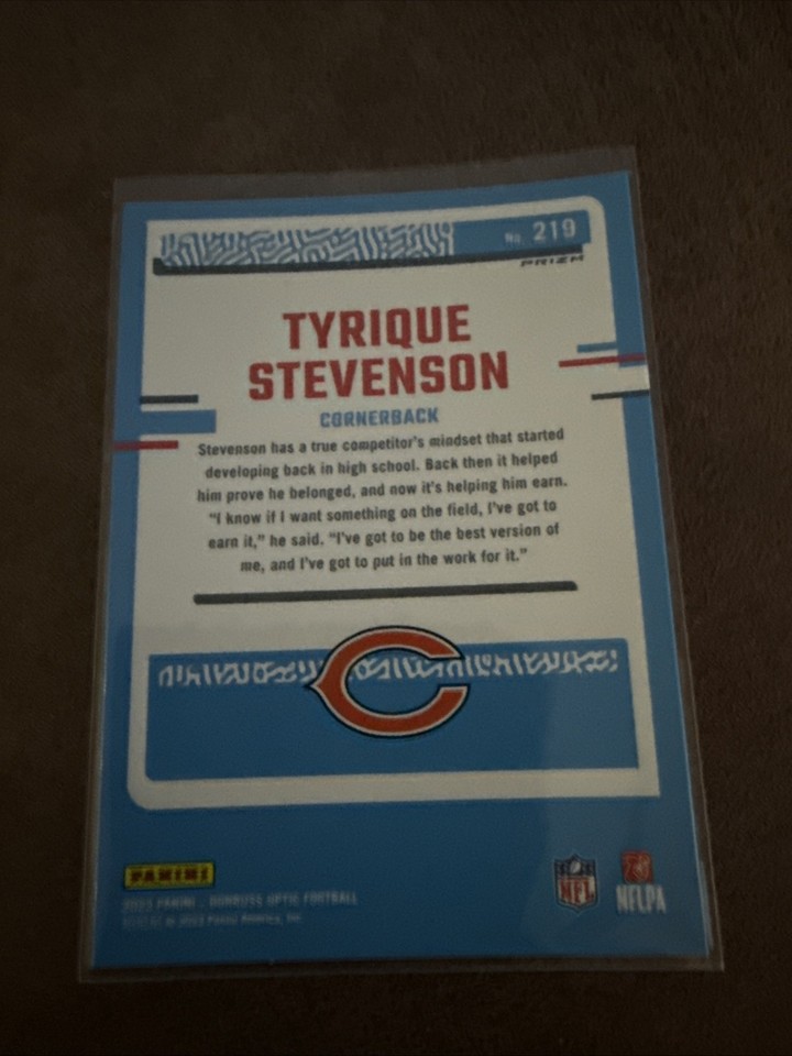 2023 Panini Donruss Optic - Rated Rookie Tyrique Stevenson #219 Holo ...