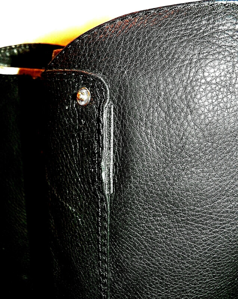 ALTERED Fergie Black Leather Nuclear Boots Tall Biker Engineer Buckles ...