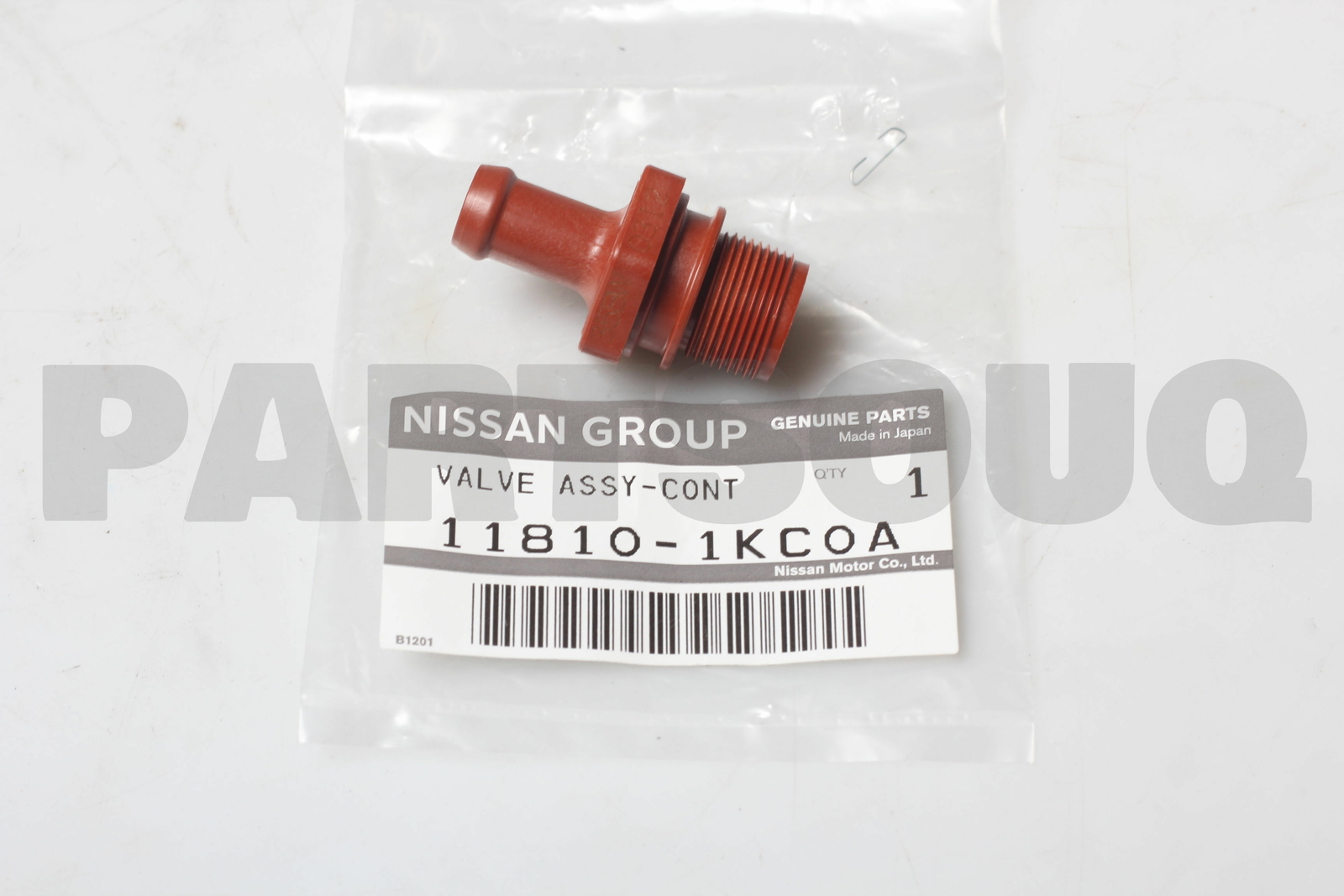 118101KC0A Genuine Nissan POSITIVE CRANKCASE VENTILATION VALVE 11810 ...