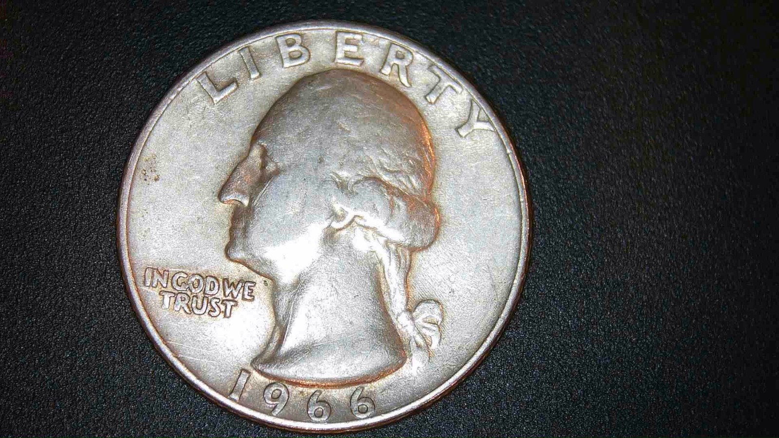 1966 Quarter, No Mint Mark, Error OnLetters United and Querter doubled ...