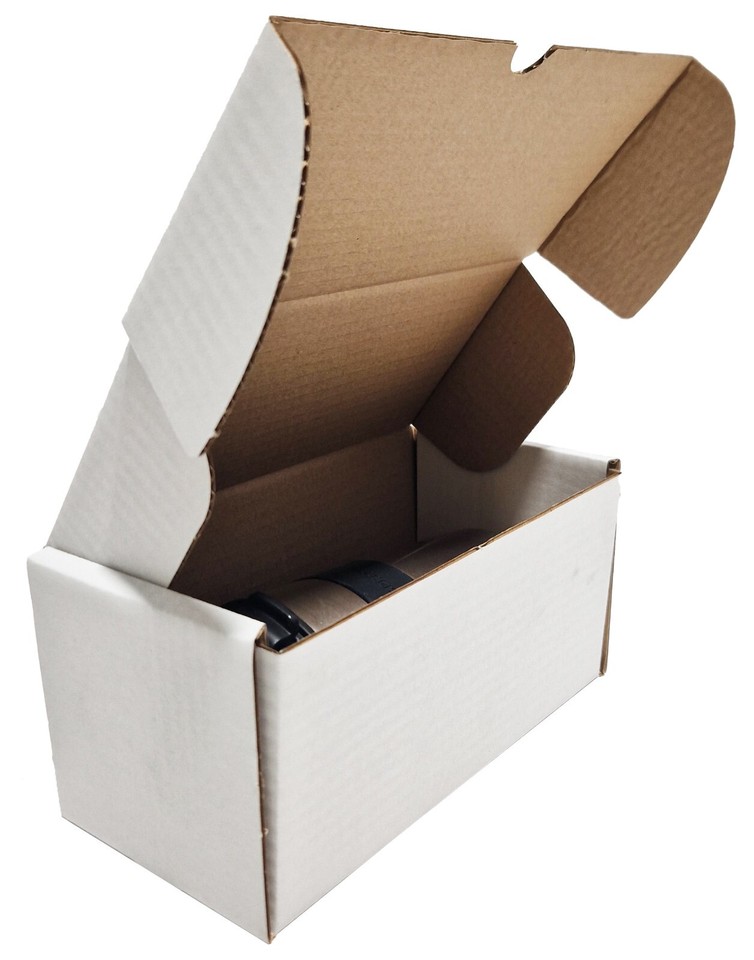 WHITE SHIPPING CARDBOARD BOXES POSTAL MAILING GIFT PACKET SMALL PARCEL ...