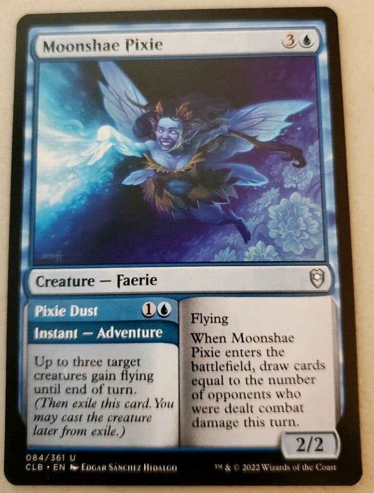 1x Moonshae Pixie CLB Battle for Baldur's Gate MTG Magic the Gathering ...