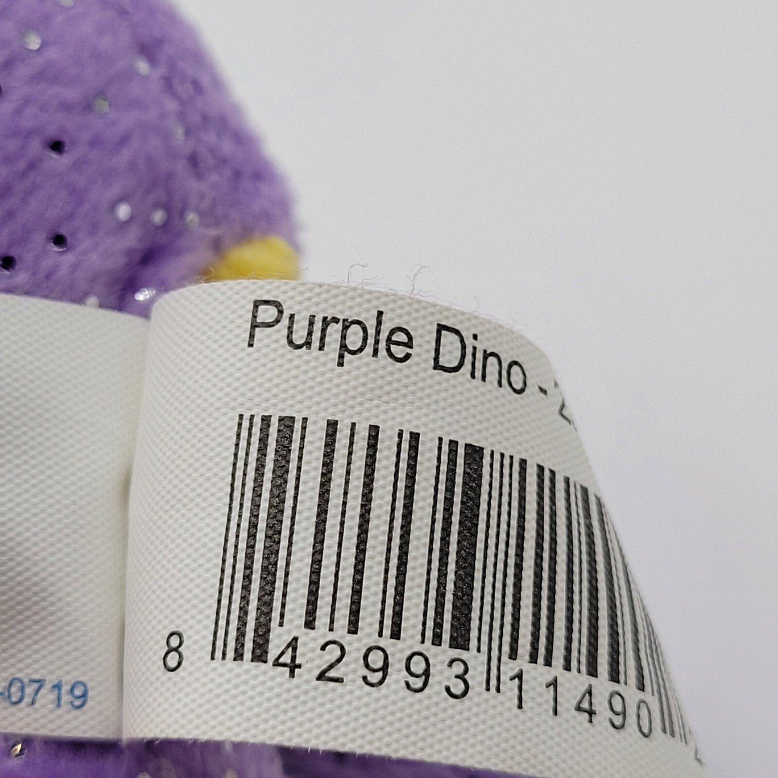 Hugfun Purple Dino Plush Dinosaur Stuffed Animal Toy Sparkle 8" Big ...