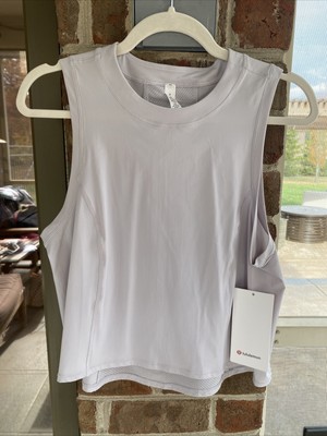 NWT Lululemon Sheer Will Tank Pulse Stargaze Cropped Shorter Length ...