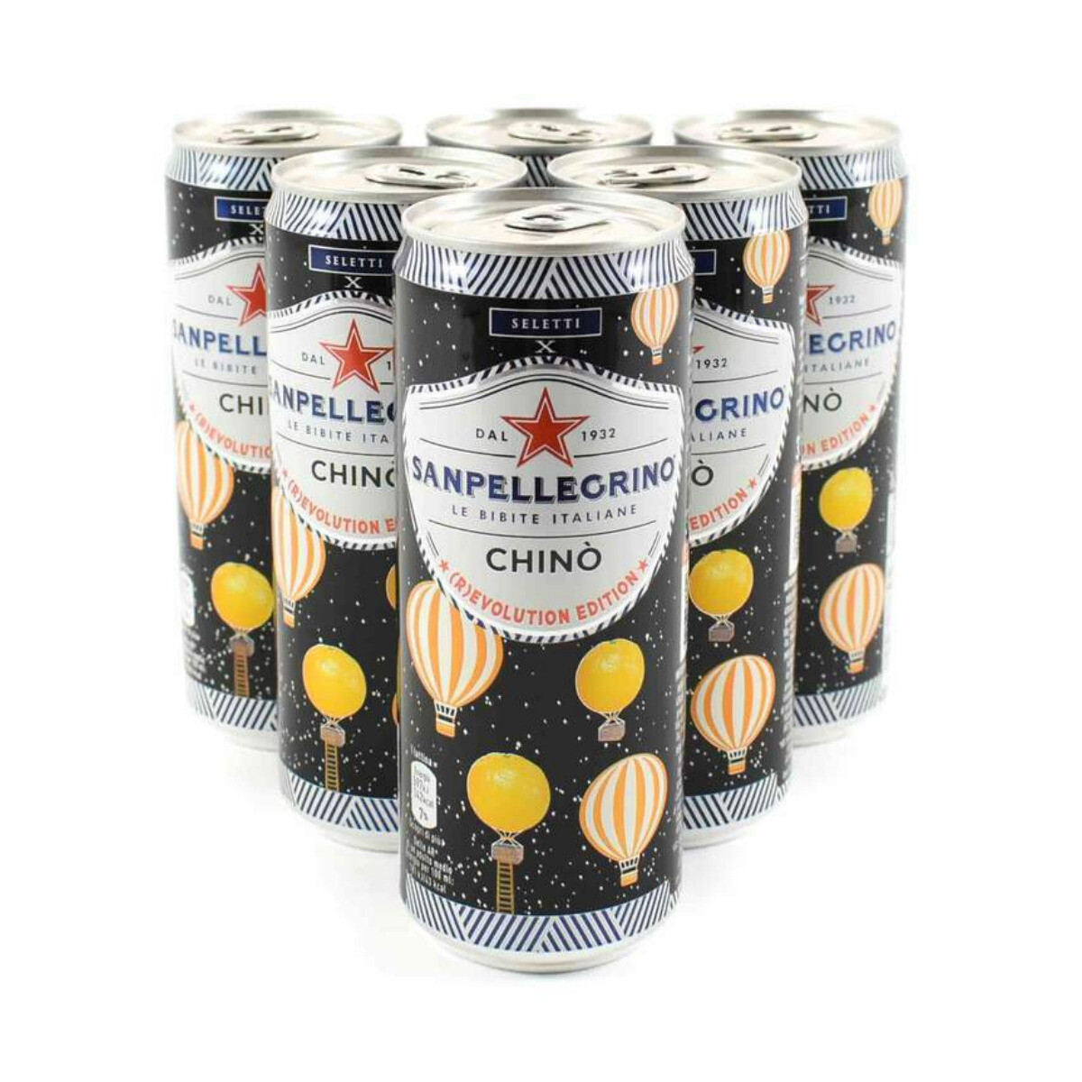 San Pellegrino Chino' Cans 6 x 330ML Chinotto Soft Drink Non-Alcoholic ...