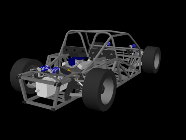 Corvair Mid-Engine with C5 Corvette Suspension Chassis Plans Blueprints ...