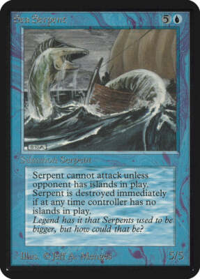 Sea Serpent [Limited Edition Alpha] Magic MTG | eBay