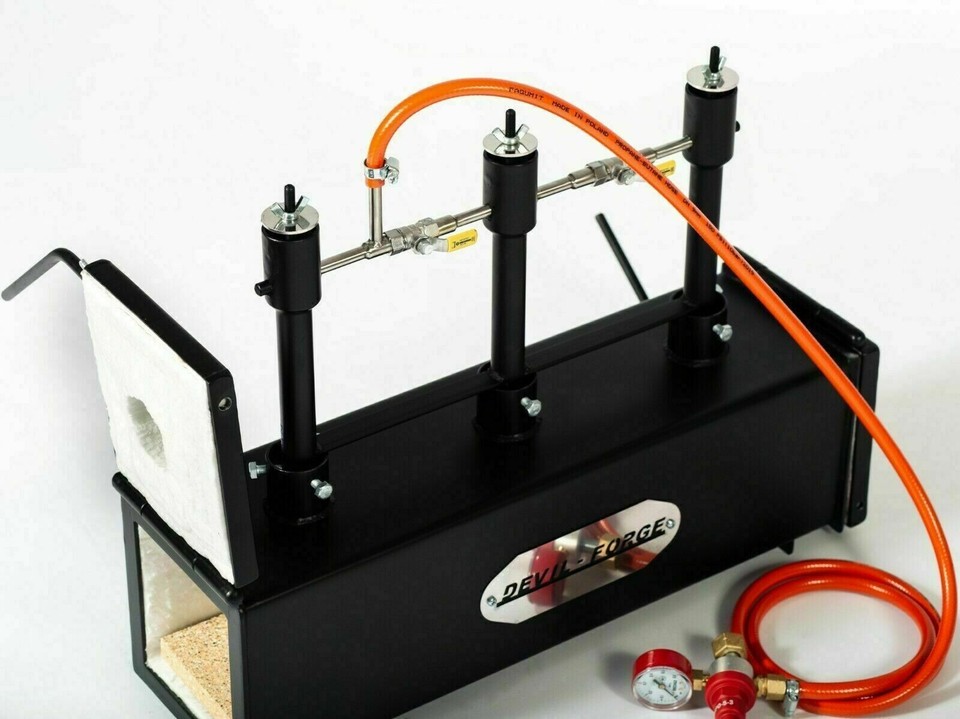 DFPROF3+2D GAS PROPANE FORGE Furnace Burner Knife Making Blacksmith ...