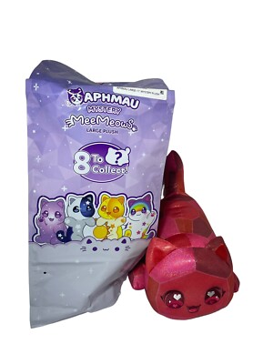 Aphmau Meemeows Medium 11 Inch Mystery Bag Ruby Cat Plush ~very Sparkly ...