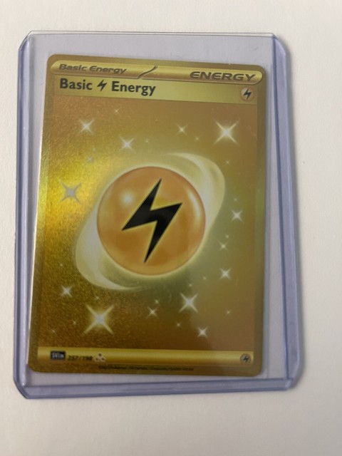 Pokémon TCG Basic Lightning Energy Scarlet & Violet - Base Set 257/198 Holo Hyper Rare for sale ...