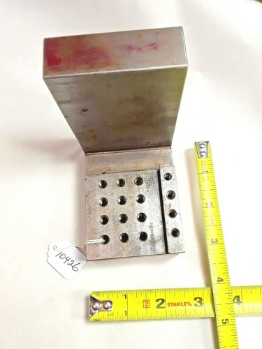 Machinist's Knee, 4-19/64" x 3-55/64 x 2-33/64", (12) 1/4 - 20 Tapped ...