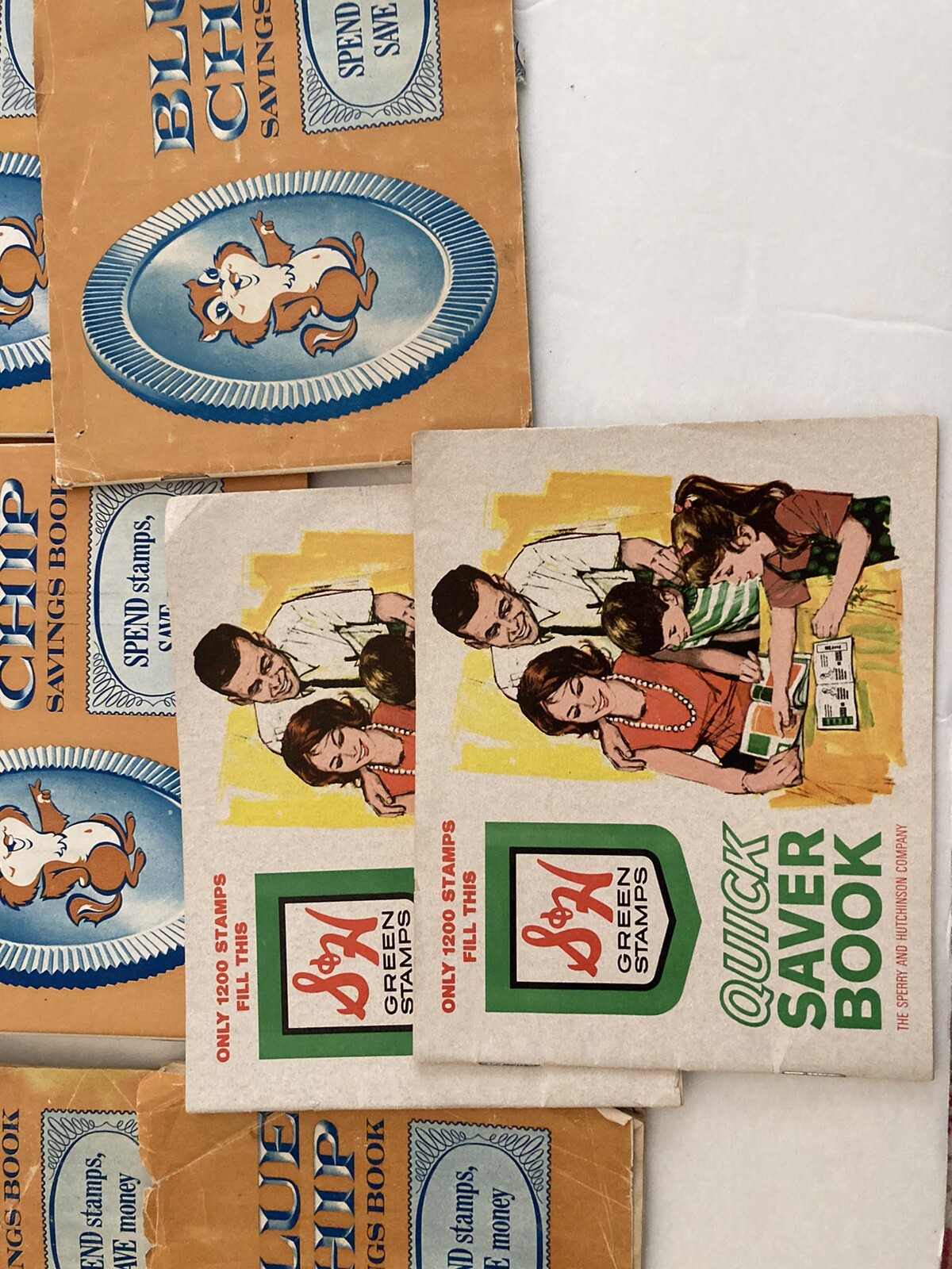 Large Vtg Lot Of Stamp Savings Books 22 Total Books, S&H, Blue Chip ...