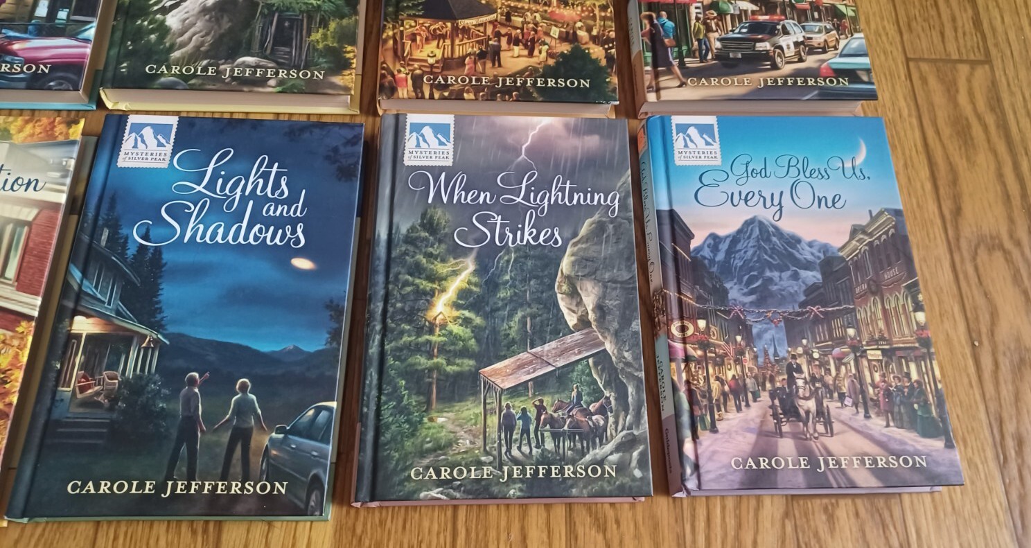 Mysteries of Silver Peak Hardcover Book Lot of 18 Novels Guideposts C ...