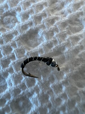 12 Zebra Midge Fly Fishing Trout Flies Sz 20 several colors available ...
