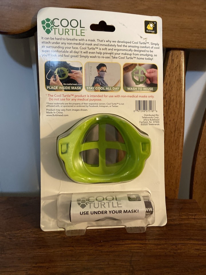 6 Pack Cool Turtle Face Mask Enhancer - Breathe Easy 97298075186 | eBay