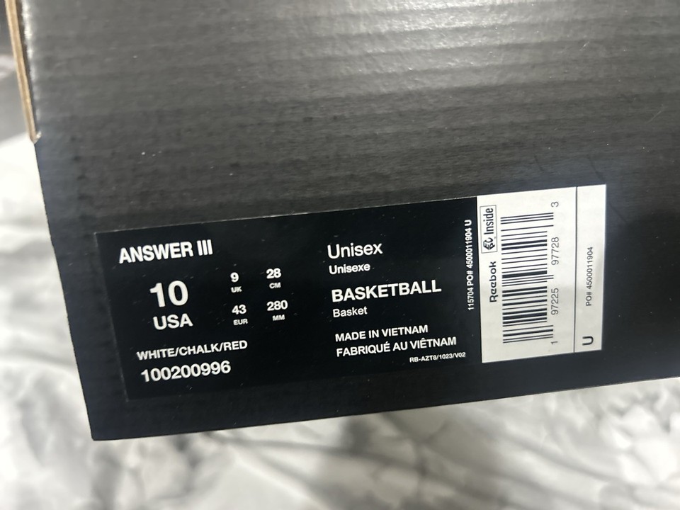 Reebok Answer 3 | eBay