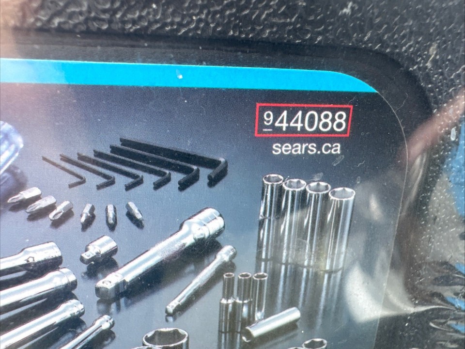 Rare Sears Craftsman Canada NOS 88pc Mechanics Tool Set 44088 Socket ...