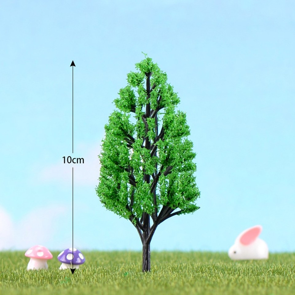 10 Pcs Realistic Model Trees Ornament Craft Simulation Green Landscape | eBay Australia