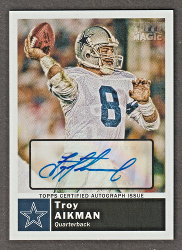Troy Aikman 2010 Topps Magic Autograph #/15 Dallas Cowboys HOFer ...