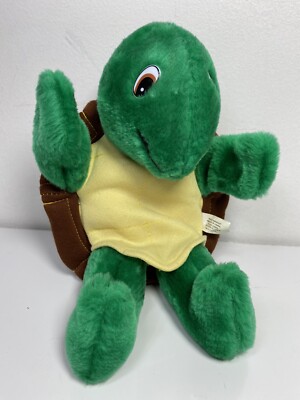 Franklin The Turtle Plush Puppet Doll Stuffed Animal Toy Vintage Hand ...