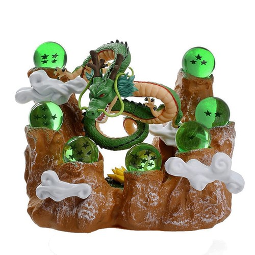 Zbsazlat Resin Shenron Figure Shenlong Statue Set Mountain Shenron ...