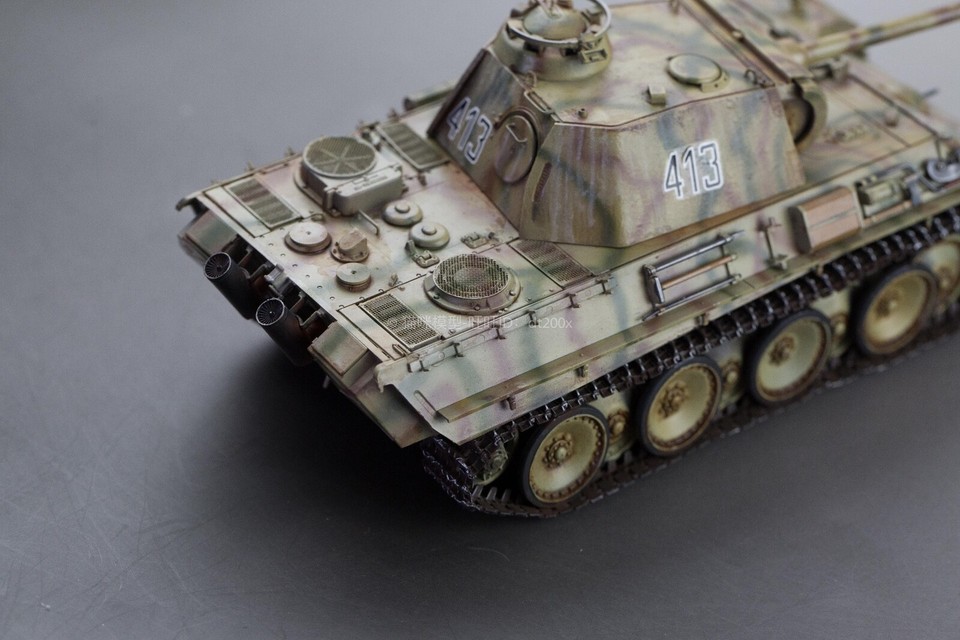 #1408 Pro Built 1/35 WWII German Panther D Tank Model metal barrel ...