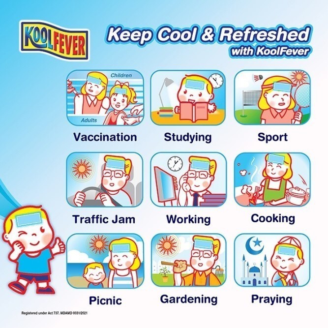 5 X Cooling Gel KOOL FEVER Extra Cool Adult Sheet 6'S | eBay