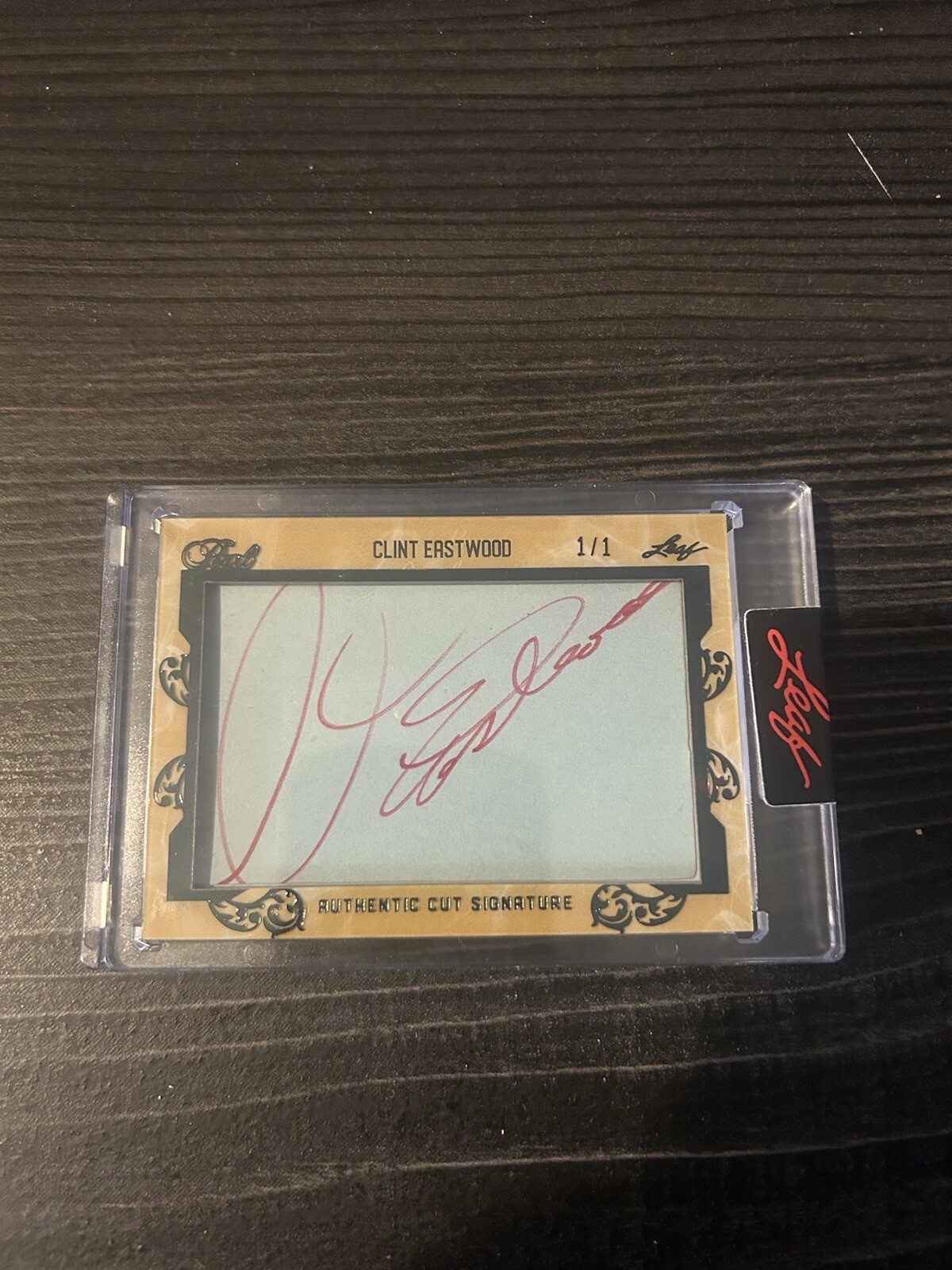 2022 Leaf Pearl CLINT EASTWOOD Cut Auto SEALED #1/1 | eBay