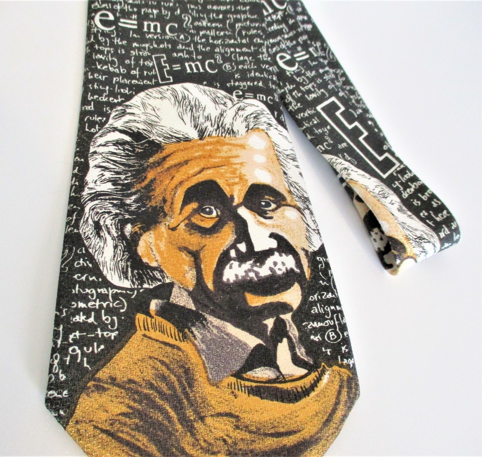 Albert Einstein Tie by Renaissance Handmade E=mc | eBay