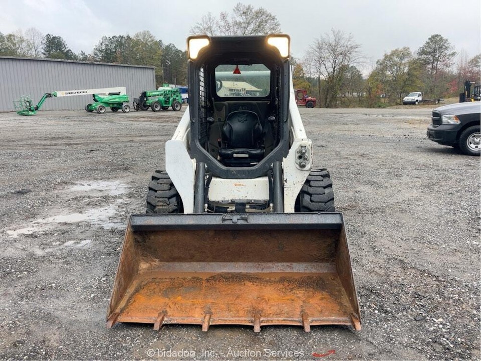 2018 Bobcat S595 Skid Steer Wheel Loader Aux Hyd 2 Speed Tooth Bucket ...