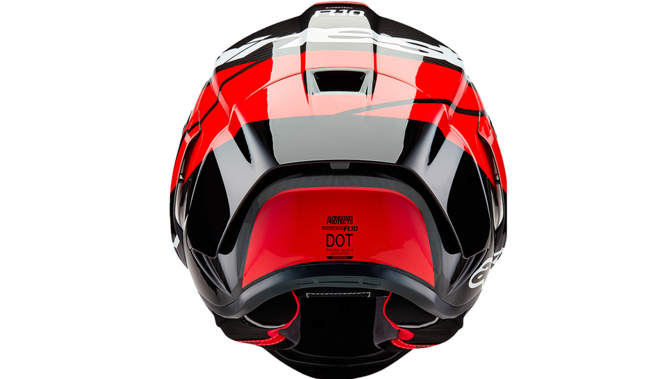 ALPINESTARS SUPERTECH R10 TEAM CARBON/RED/WHITE HELMET EXTRA LARGE - IN ...