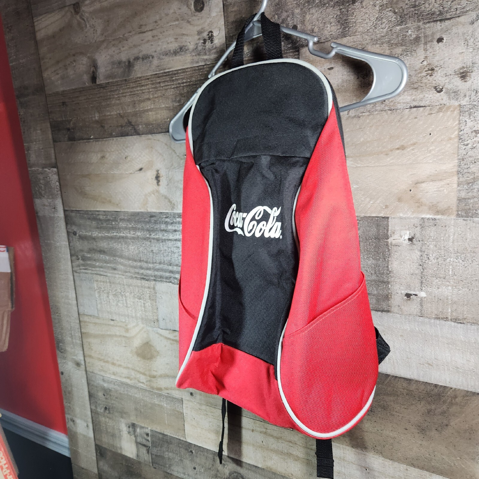 LEED'S Coca-cola Logo Red & Black Canvas Backpack, Ad… - Gem