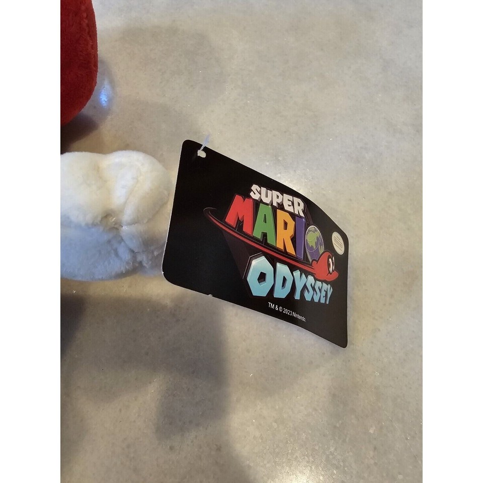 Super Mario Odyssey Plush Doll Mario with Red Cappy Hat Stuffed Toy 12 ...