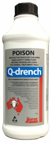Jurox Q-drench Multi-Combination Drench for Sheep - 1L for sale online ...