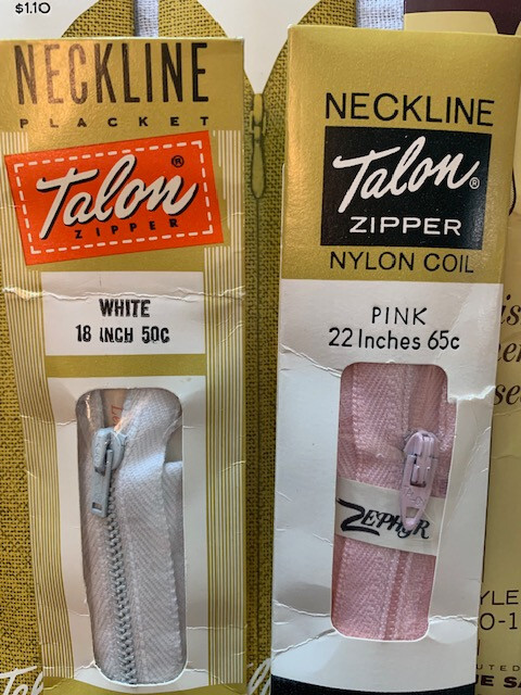Vintage Zipper Lot 11, Talon, J&P Coats, 16, 18, 20, 24 inch, mixed ...