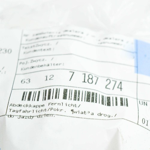 NEW BMW 1 F20 HIGHT BEAM LIGHT CAP COVER 63127187274 2015OEM | eBay