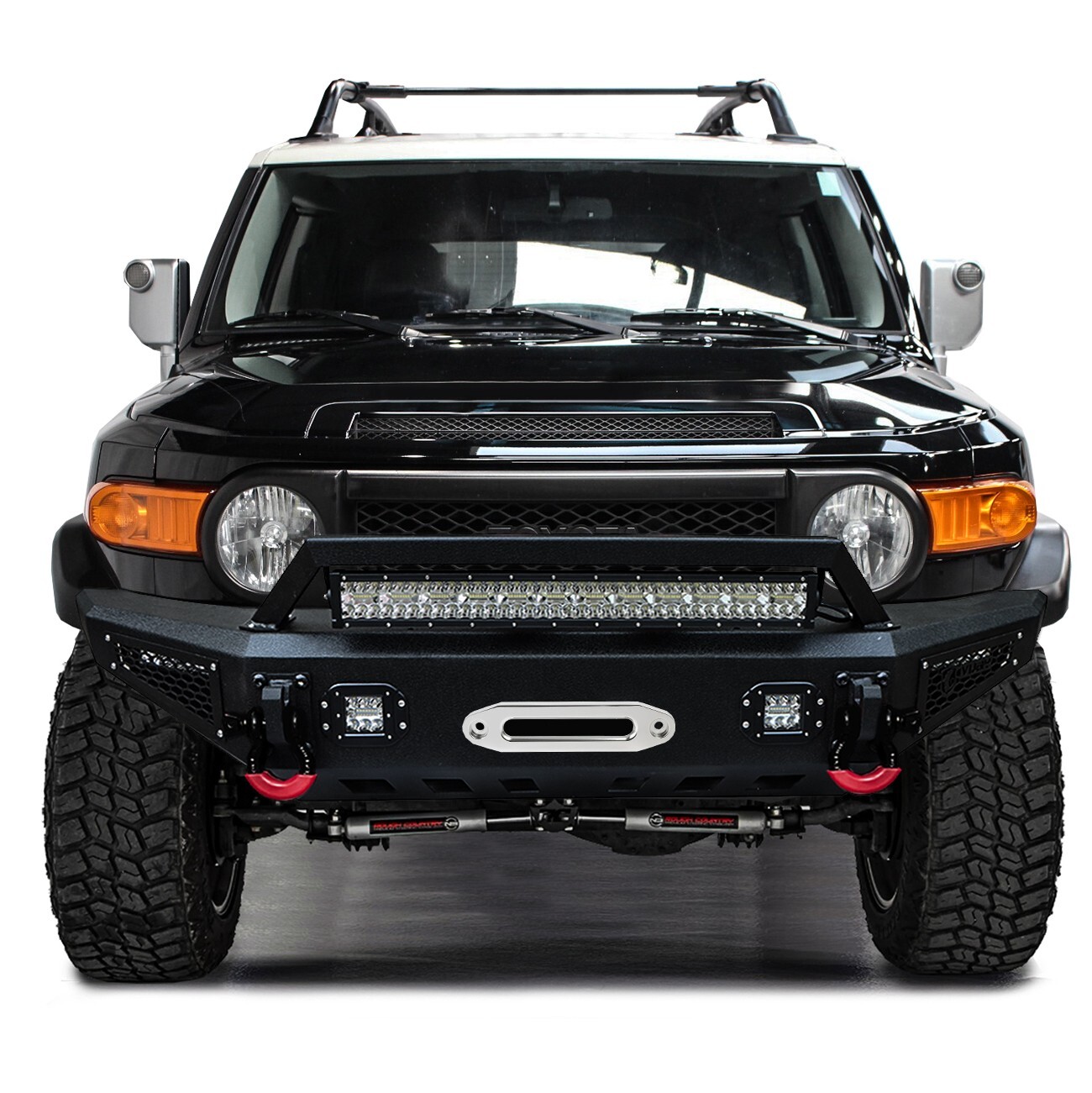 Vijay Fit 2007-2014 1st Gen FJ Cruiser Steel Front Bumper with LED ...