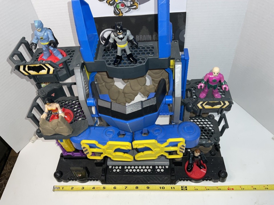 Imaginext 2015 Batman Robot Cave Playset + 5 Figures GCPD Wonder Woman ...