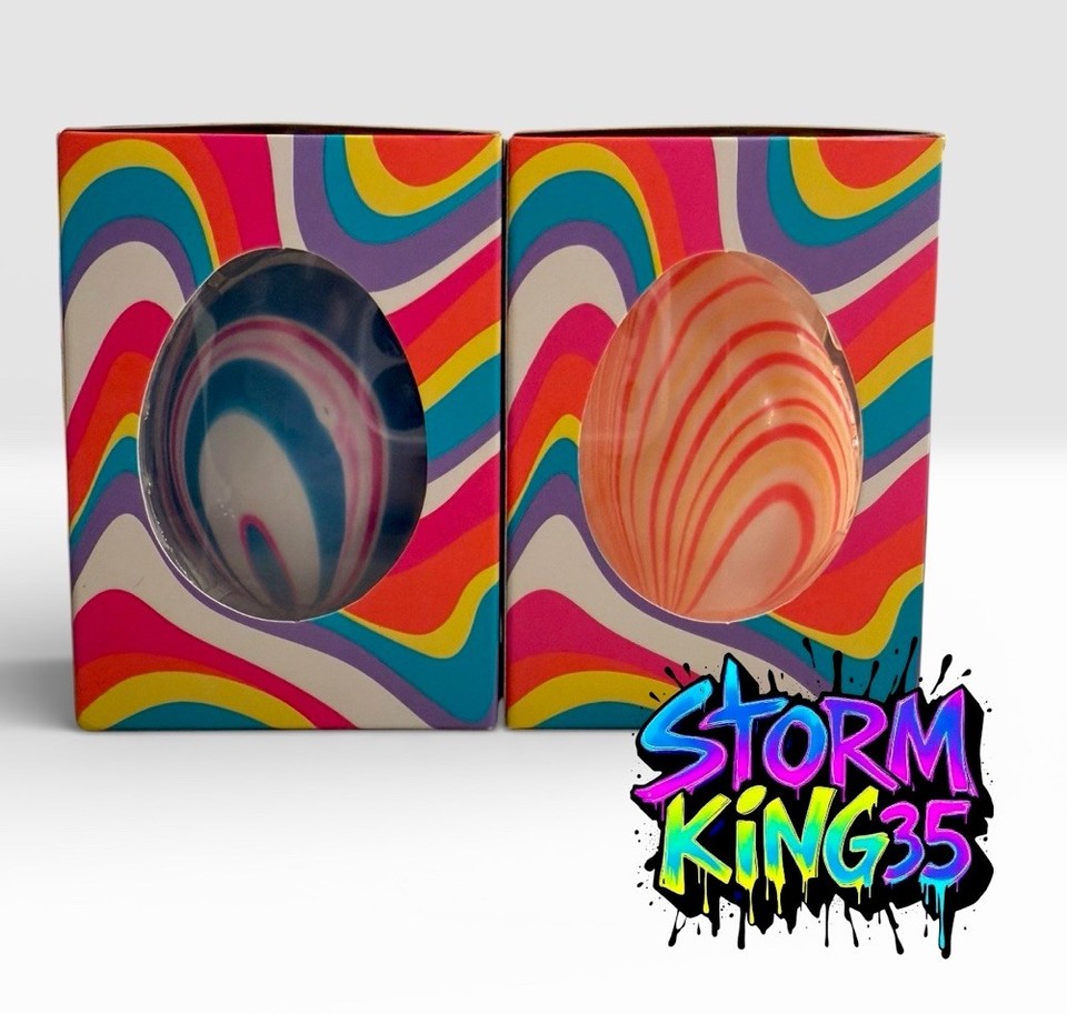 Needoh Swirlie Eggs Squishy Egg; NeeDoh Swirly Eggs; Easter Gift ...