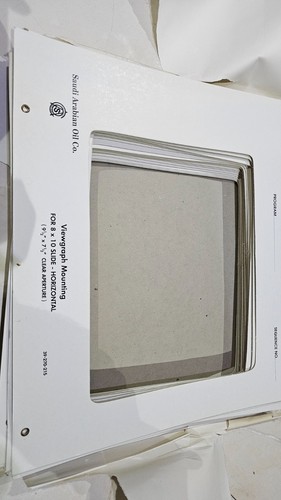 SAUDI ARABIAN OIL CO. VIEWGRAPH MOUNTING 8×10 SLIDE 50 PIECES | eBay
