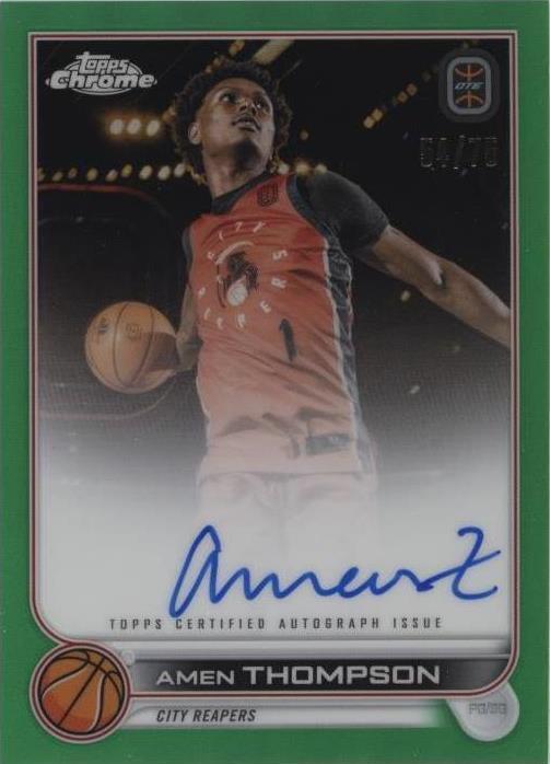 2022-23 Topps Chrome OTE Overtime Elite - Chrome Autographs Amen ...