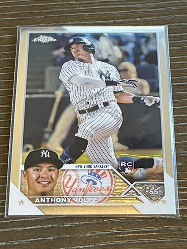 2023 Topps Chrome #4 Anthony Volpe Chrome Rookie Card RC New York ...